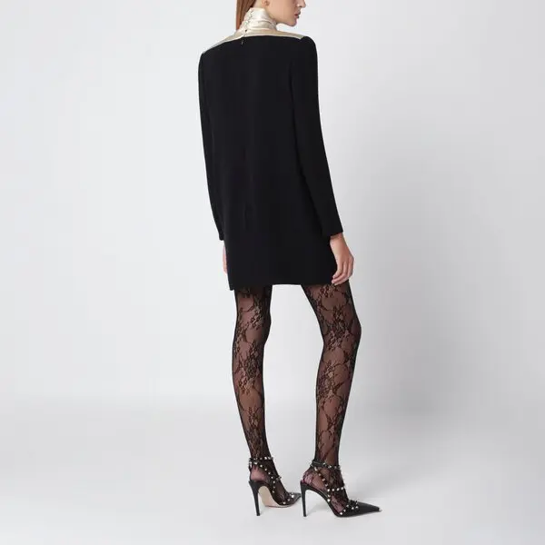 Valentino Garavani Champagne Silk Mini Dress