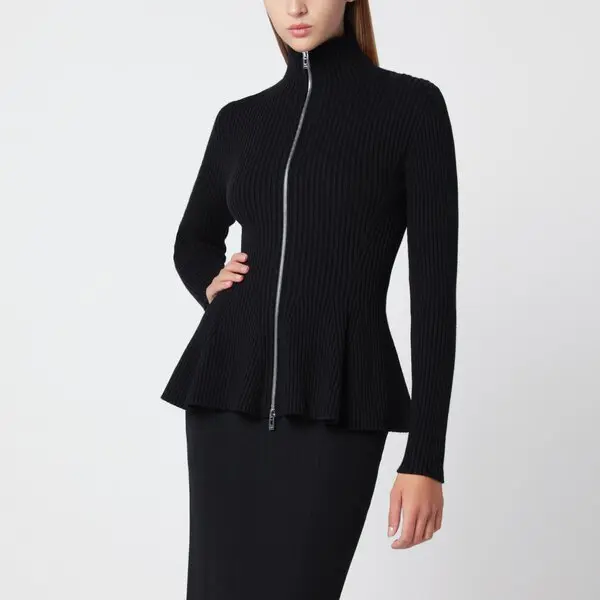 Alaïa Zip-up Cardigan In Wool Blend