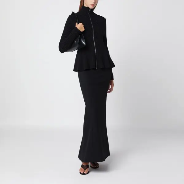 Alaïa Zip-up Cardigan In Wool Blend