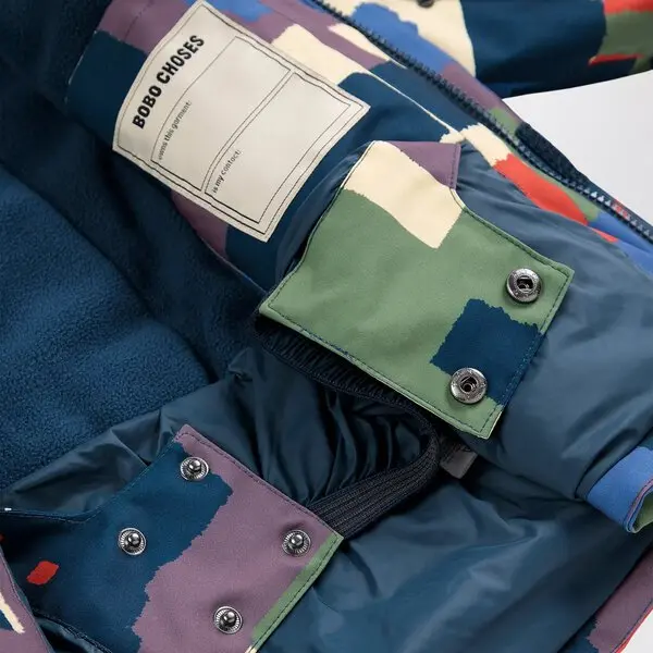 BOBO CHOSES Multicoloured Ski Windbreaker In Recycled Polyamide