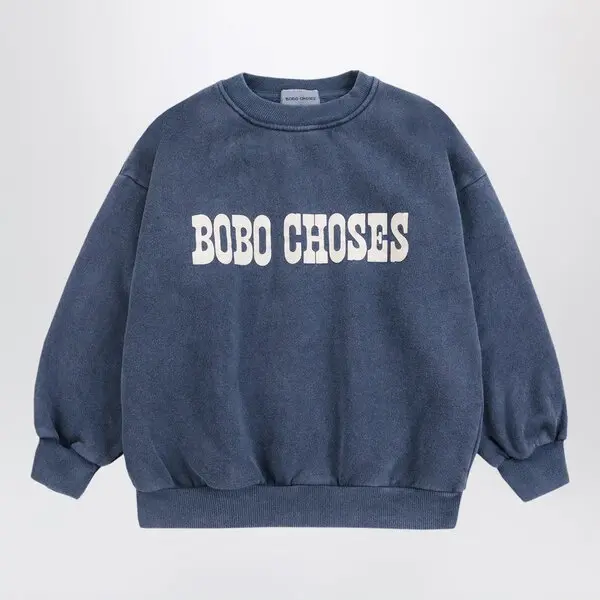 BOBO CHOSES Midnight Cotton Pop Sweatshirt - Blue