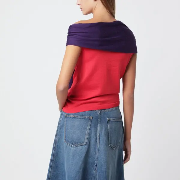 JW Anderson Off-the-shoulder Tank Top In Merino Wool
