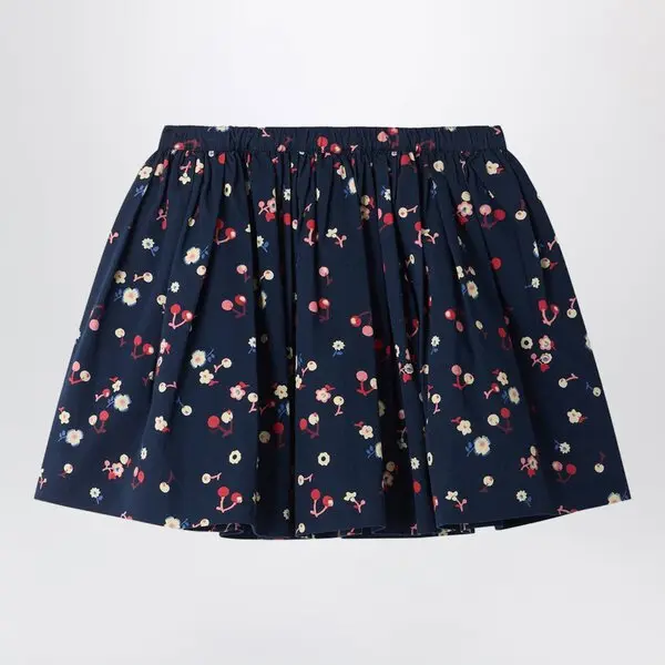 Bonpoint Suzon Skirt In Printed Organic Cotton