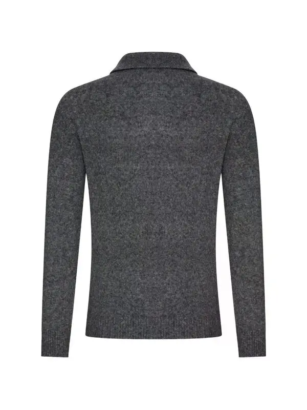 ROBERTO COLLINA Polo-collar Knitted Sweater