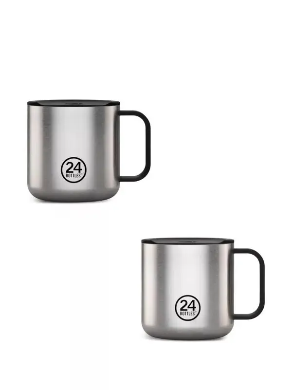 24BOTTLES Brushed Steel Mug - Silver