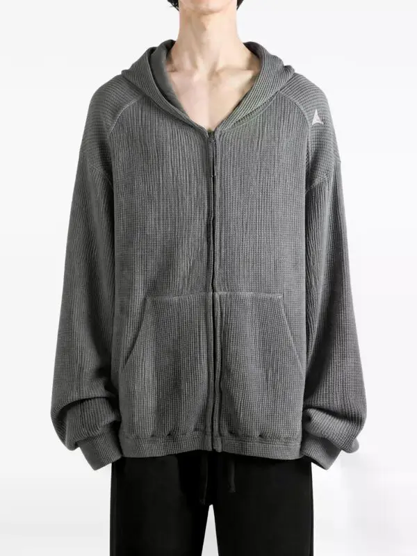 ROA Bee Sun Waffle-knit Zip-up Hoodie