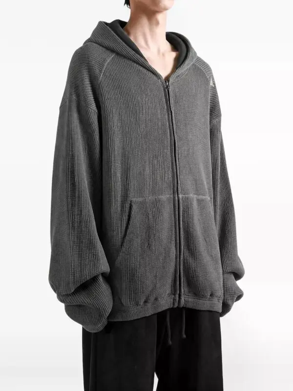 ROA Bee Sun Waffle-knit Zip-up Hoodie