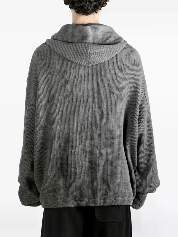 ROA Bee Sun Waffle-knit Zip-up Hoodie