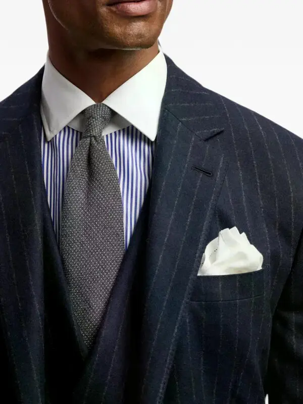 Ralph Lauren Purple Label Kent Pinstriped Single-breasted Wool Suit
