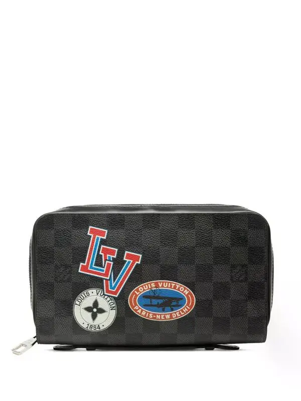 LOUIS VUITTON 2017 Damier Graphite League Zippy Xl Wallet Long Wallets - Black
