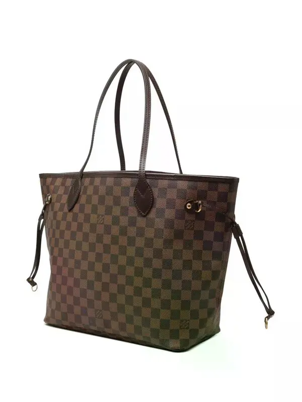 LOUIS VUITTON 2012 Damier Ebene Neverfull Mm Tote Bag