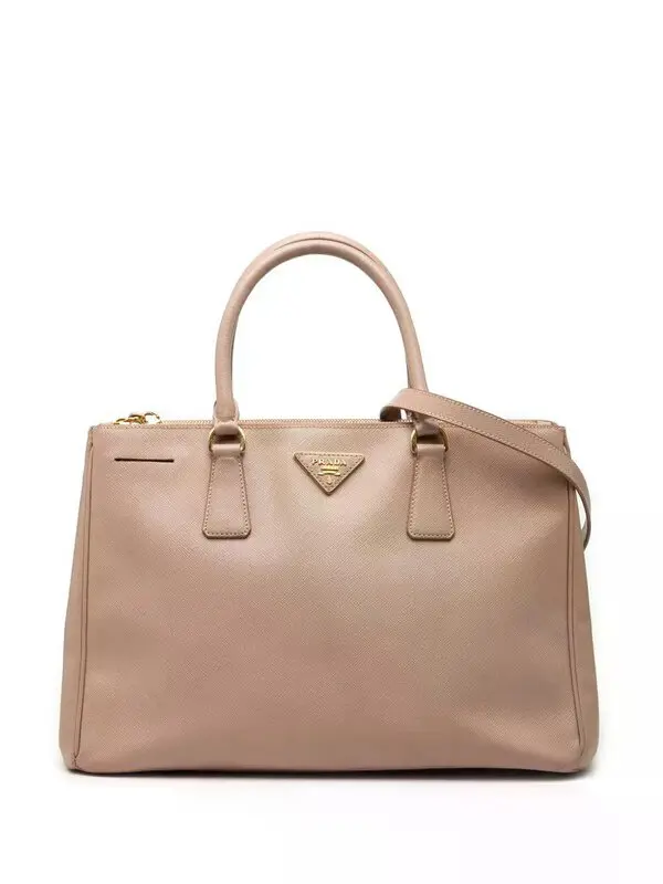 Prada 2013-2026 Medium Saffiano Lux Galleria Double Zip Satchel