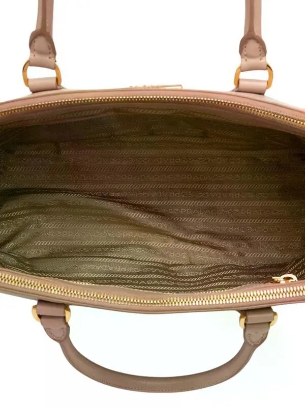 Prada 2013-2026 Medium Saffiano Lux Galleria Double Zip Satchel