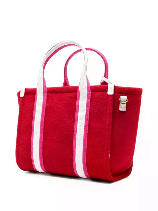 Kurt Geiger Patch-detail Striped Tote Bag