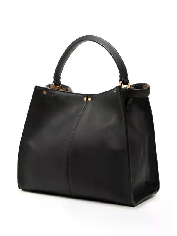 Fendi 2010-2026 Medium Calfskin Peekaboo X Lite Satchel - Black