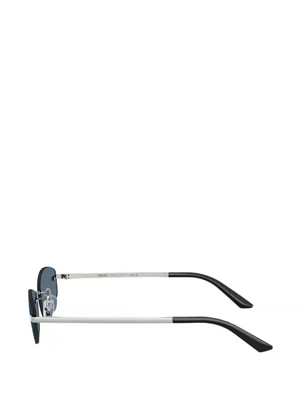 Versace Oval-frame Rimless Sunglasses