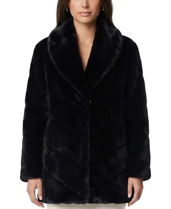 LYLA GRANT Faux Fur Mink Stroller Coat