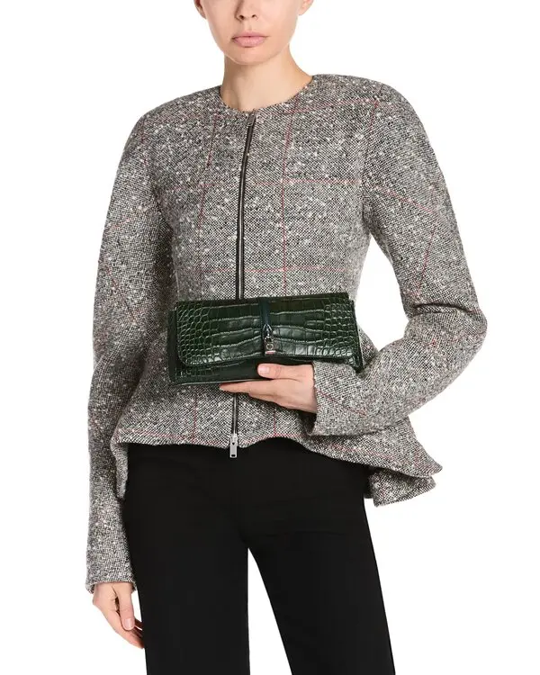 Stella McCartney Ryder Croc Embossed Pouchette