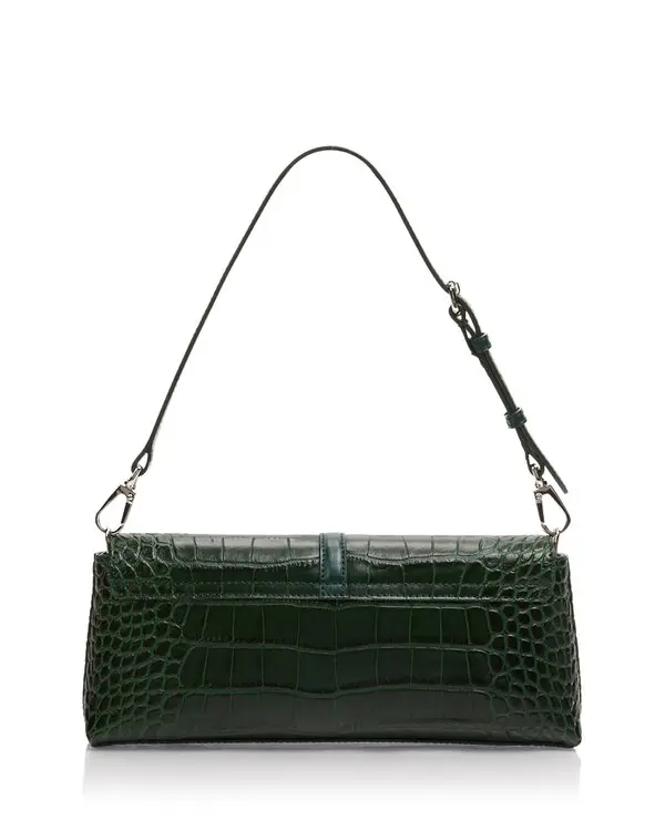 Stella McCartney Ryder Croc Embossed Pouchette