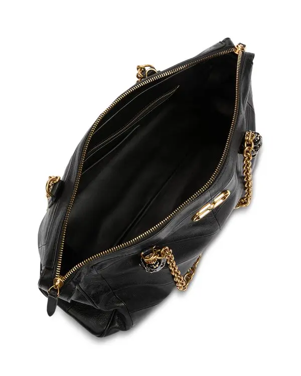 Valentino Garavani Vlogo Chevron Quilted Leather Shoulder Bag