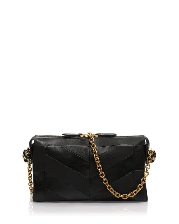 Valentino Garavani Panthea Small Leather Chevron Shoulder Bag