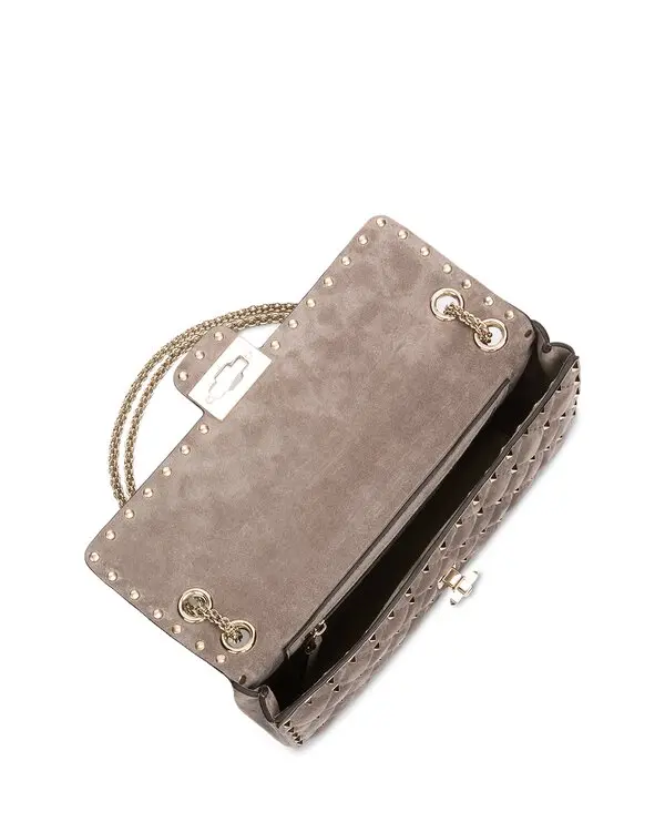 Valentino Garavani Rockstud Small Suede Shoulder Bag