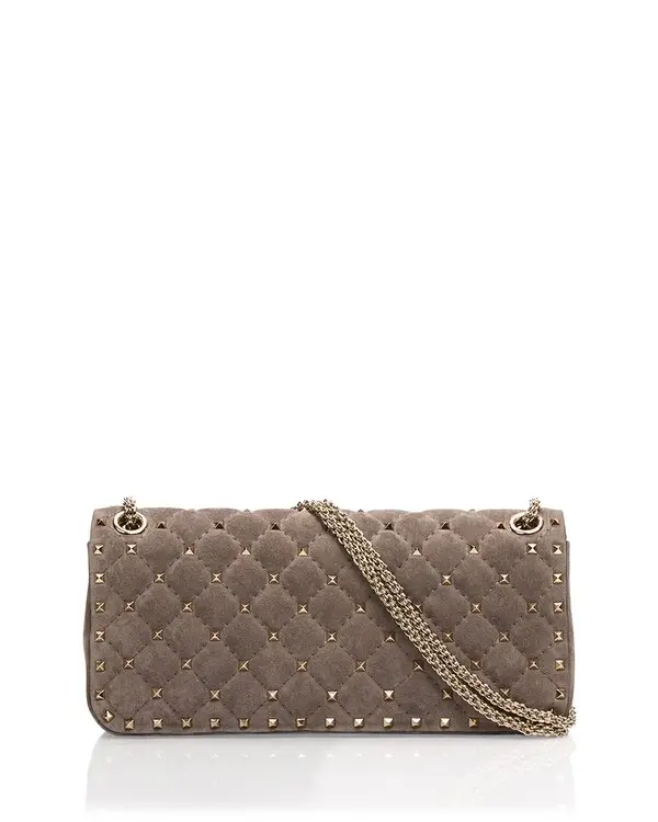 Valentino Garavani Rockstud Small Suede Shoulder Bag