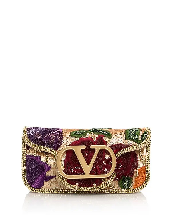 Valentino Garavani Loco Small Embellished Shoulder Bag