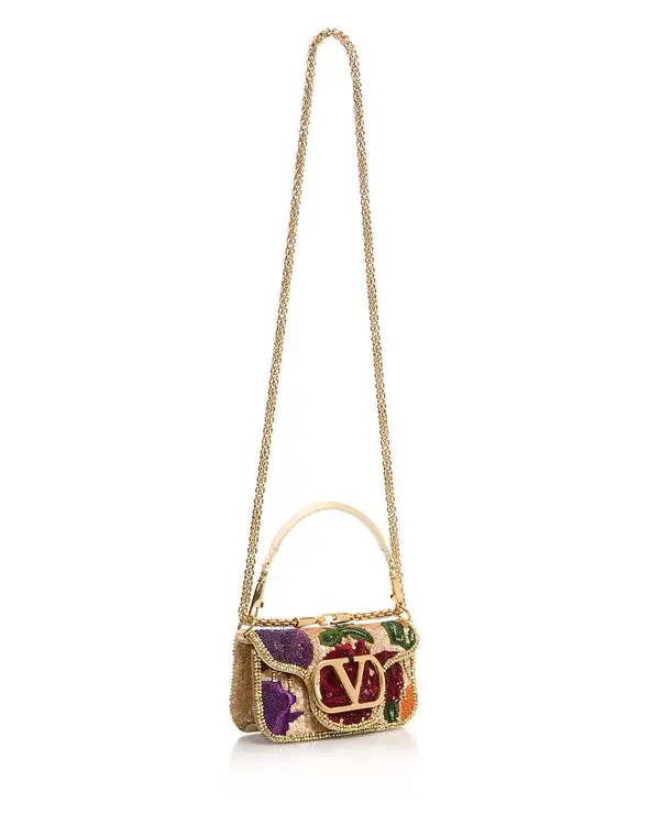 Valentino Garavani Loco Small Embellished Shoulder Bag