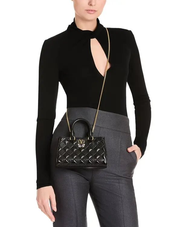 Valentino Garavani Vlogo Quilted Leather Mini Bag