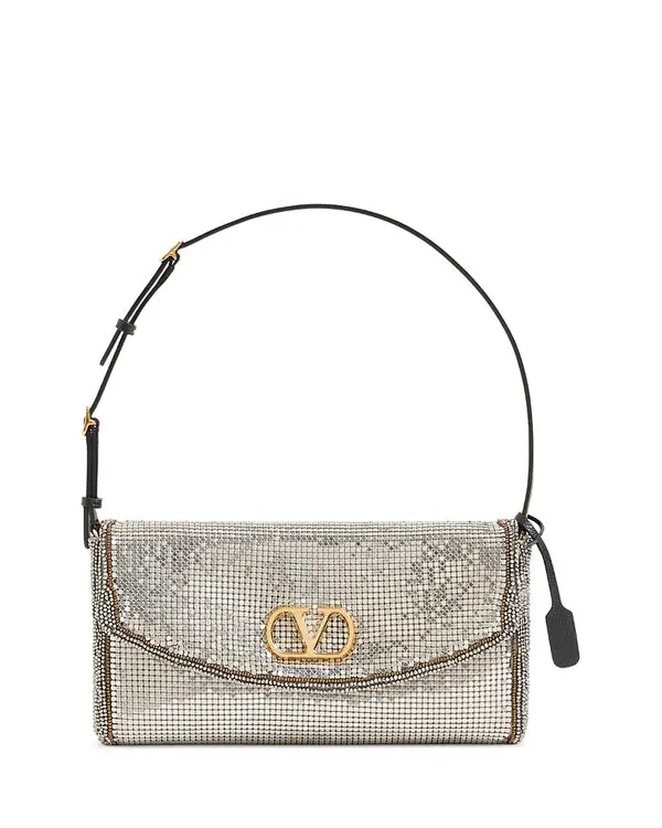 Valentino Garavani Devain Beaded Chainmail Shoulder Bag