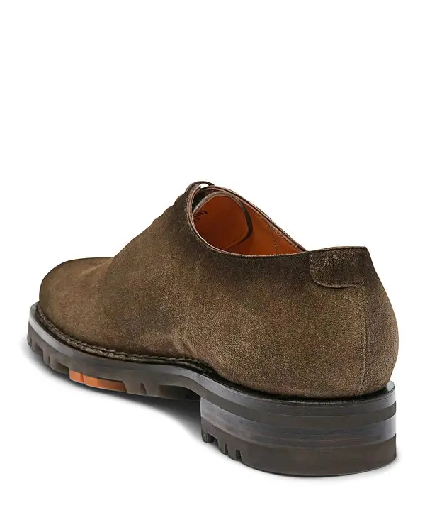 Santoni Suede Oxford Shoes