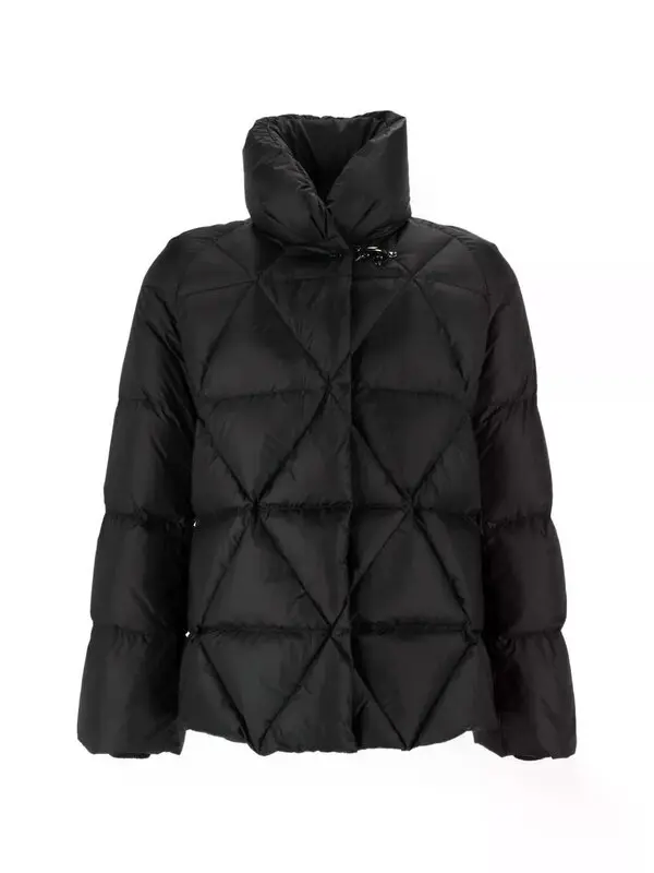 FAY Argyle-quilted Gancio-fastening Jacket
