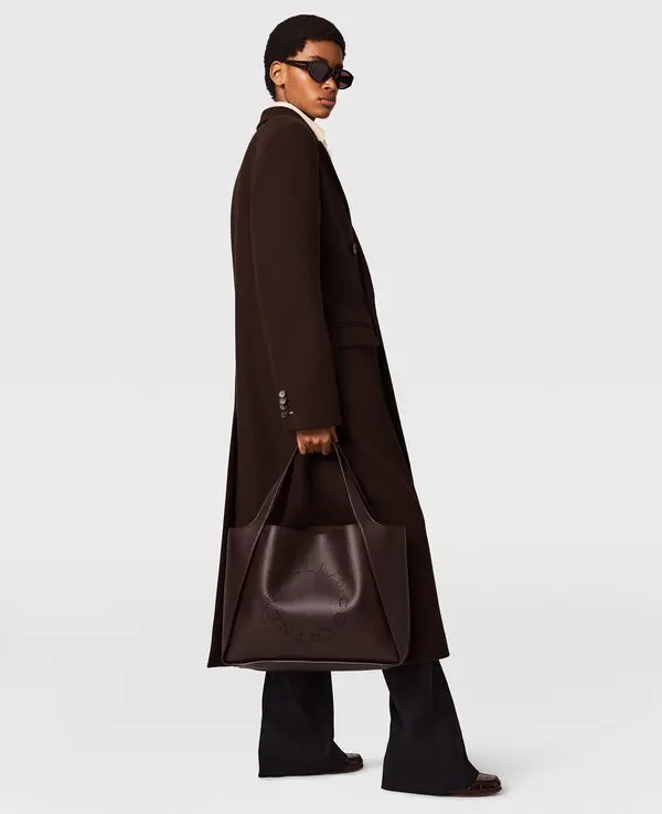Stella McCartney Double-breasted Brushed Wool Coat
