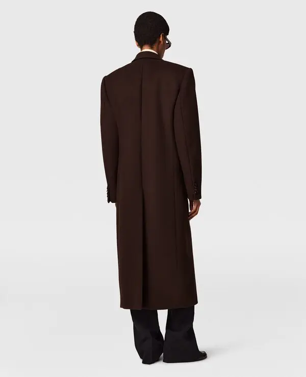 Stella McCartney Double-breasted Brushed Wool Coat