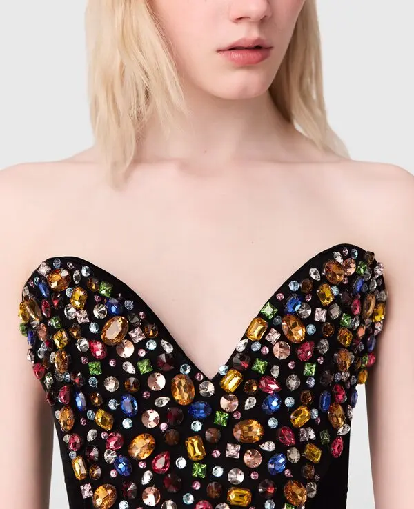 Stella McCartney Embellished Heart Bustier Top