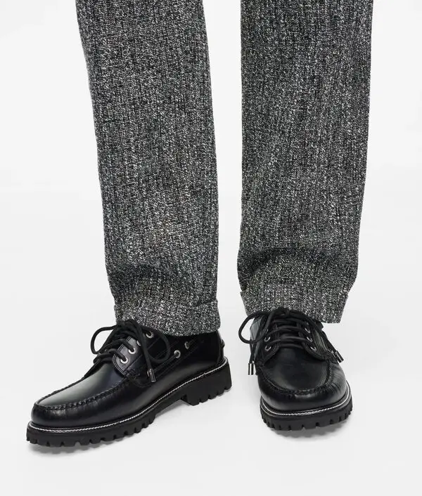 Karl Lagerfeld Kl X G.h.bass Boat Shoes - Black
