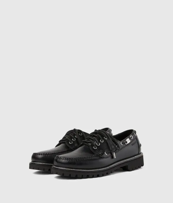 Karl Lagerfeld Kl X G.h.bass Boat Shoes - Black