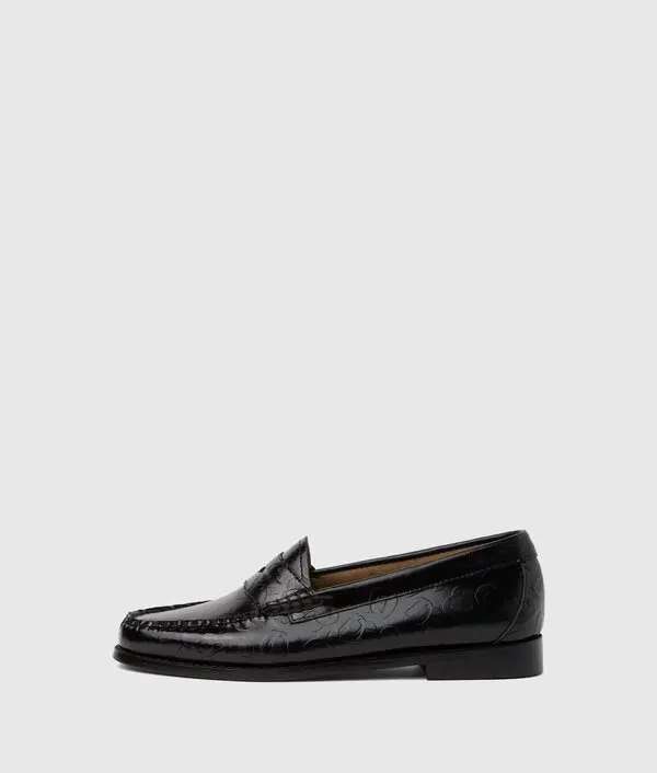 Karl Lagerfeld Kl X G.h.bass Ikon Nft Loafers - Black