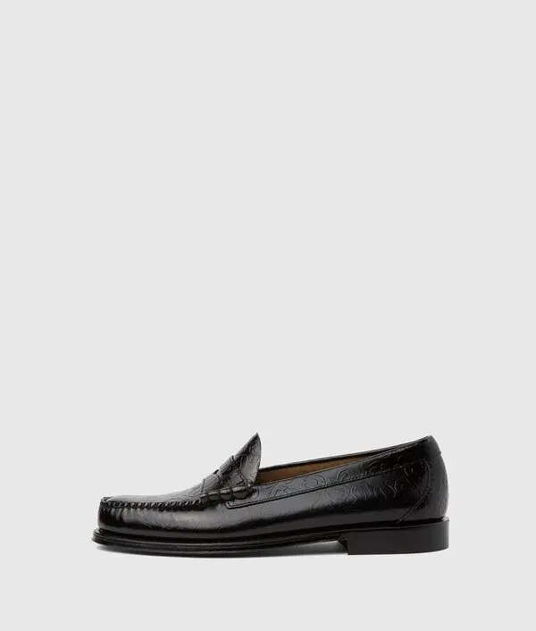 Karl Lagerfeld Kl X G.h.bass Ikon Nft Loafers - Black
