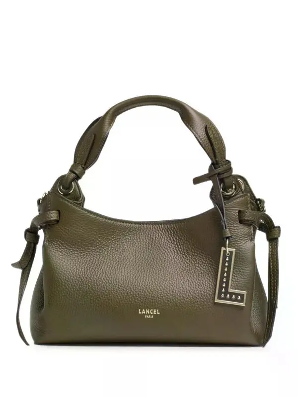 LANCEL Mini Swann Grained Leather Tote Bag
