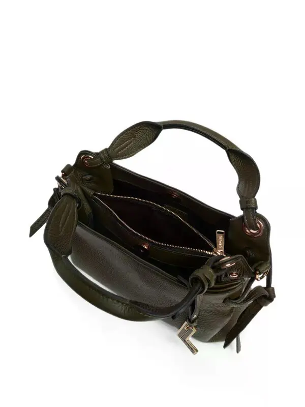 LANCEL Mini Swann Grained Leather Tote Bag