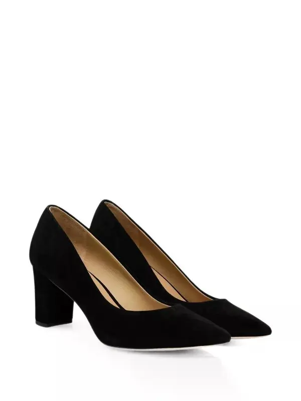 Ralph Lauren Decollete Donna Pointed-toe Suede Pumps - Black