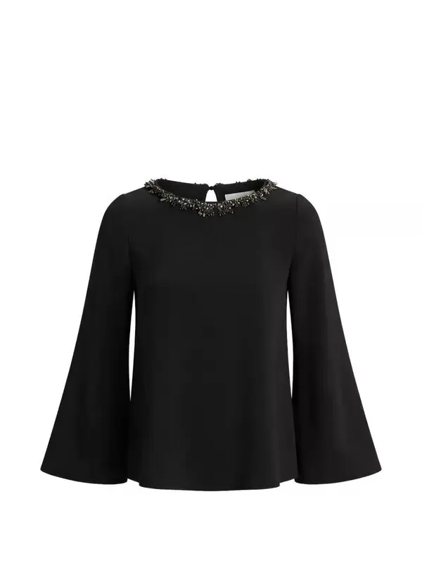 GEMY MAALOUF Beaded Cowl-back Top
