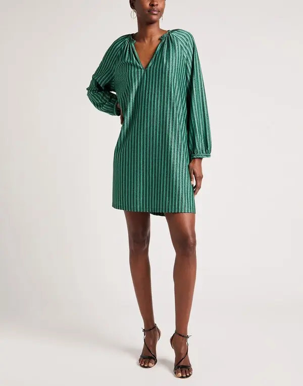 Momoni Mini Dress Size Polyester, Viscose, Metallic Polyester, Polyamide, Elastane