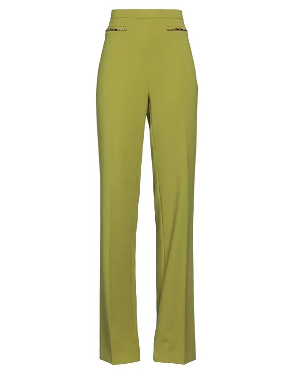 Elisabetta Franchi Pants Lime Size Polyester, Elastane