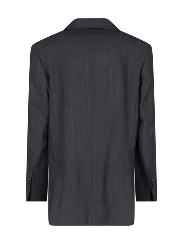 AMI Paris Double-breasted Blazer In Virgin Wool
