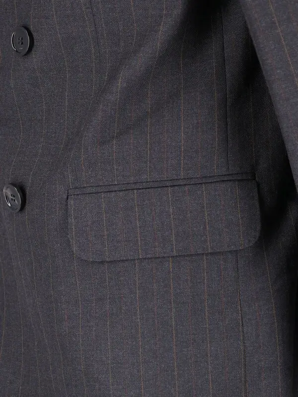 AMI Paris Double-breasted Blazer In Virgin Wool