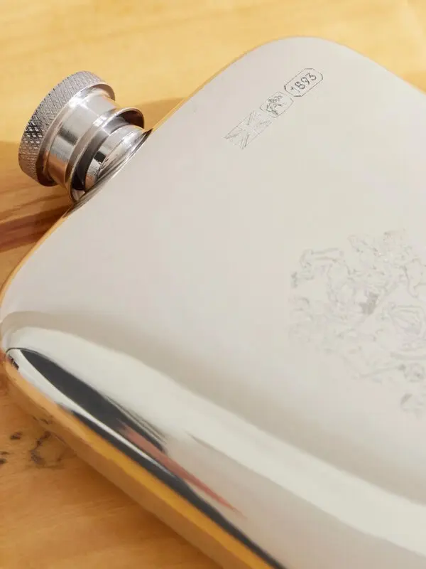 Dunhill Armorial Engraved -tone Flask