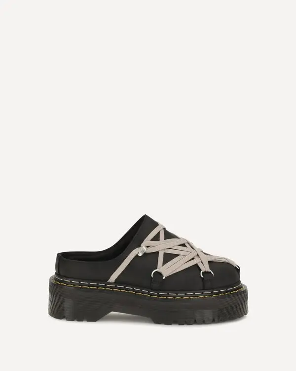 Rick Owens Quad Sole Megalace Mules